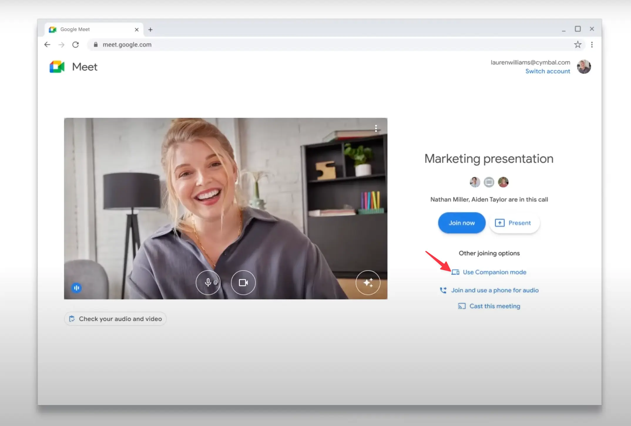 What Is Companion Mode In Google Meet?